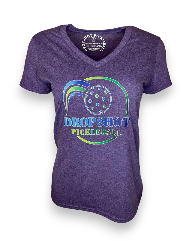 Women's Drop Shot Pickleball® V-Neck Tee