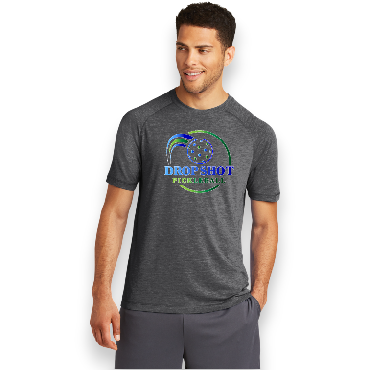 Men's Drop Shot Pickleball® Performance Raglan Tee - Court Green Logo